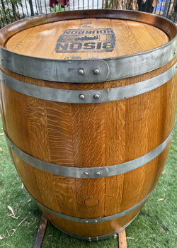 Hand restored and refurbished wine barrels